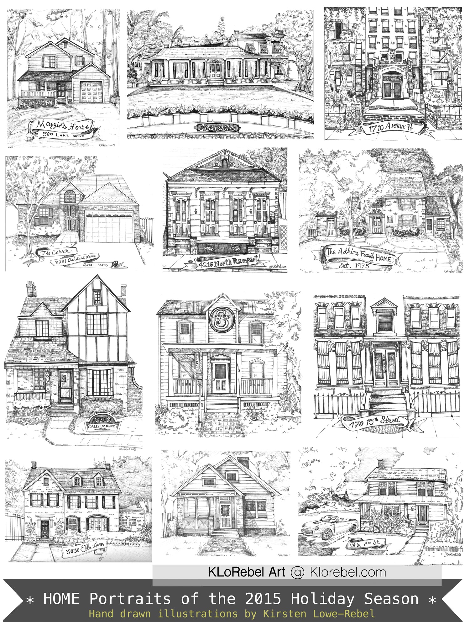 Custom House Portraits & Commissions